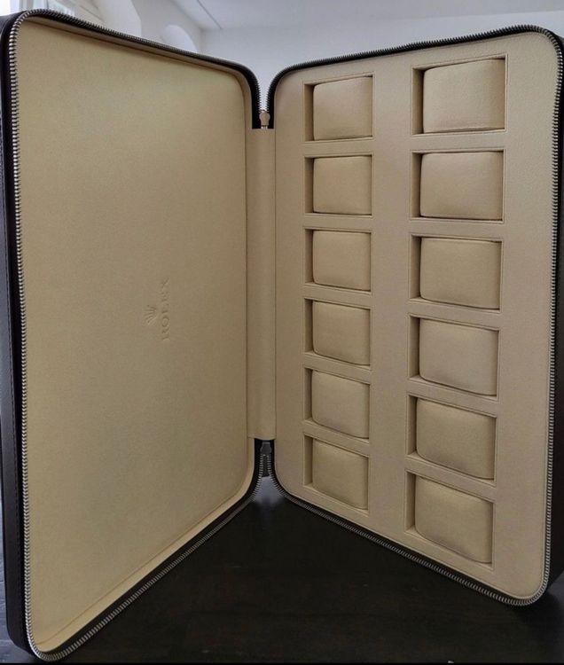 Original Rolex Uhrenetui / Koffer für 12 Uhren aus Leder NEU (Neu ...