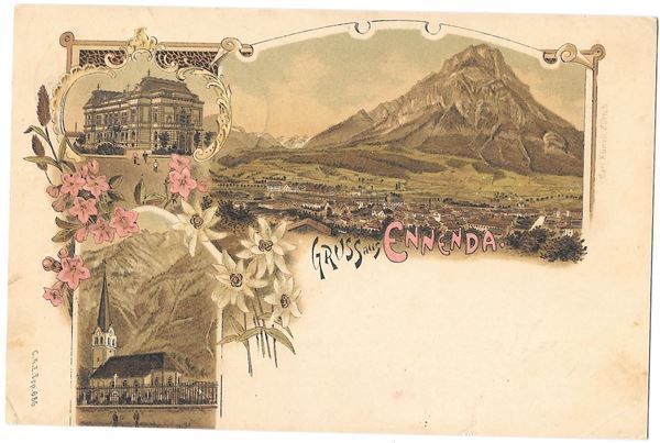 Ennenda farbige Lithografie 3 Bilder (Gebraucht) in Olten für CHF 25 ...