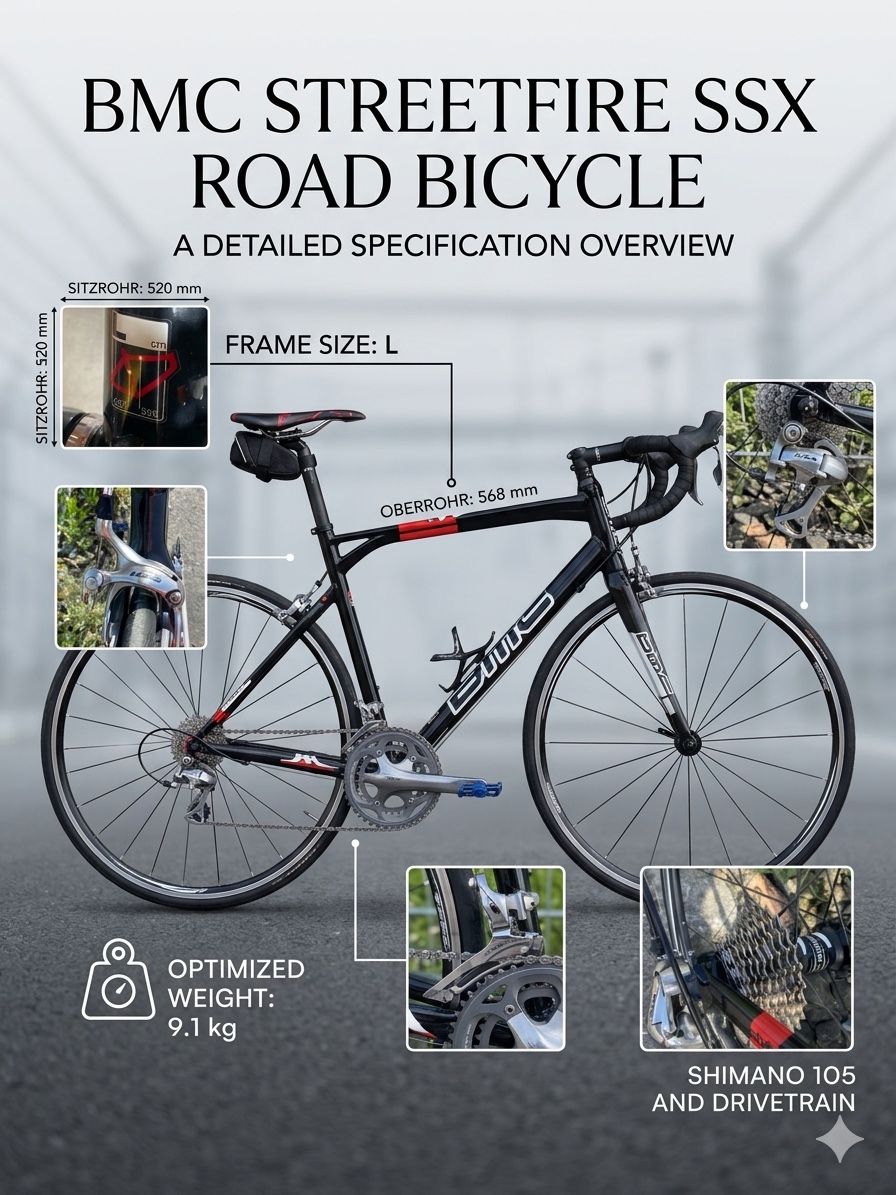 BMC Streetfire SSX Rennrad (Grösse L) – Shimano 105 (3x10) | (D ...