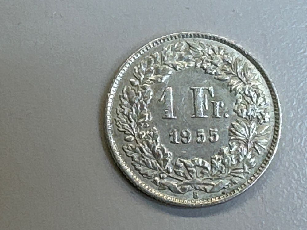 1 Fr. Silber Schweiz 1955 ss+ | Kaufen auf Ricardo