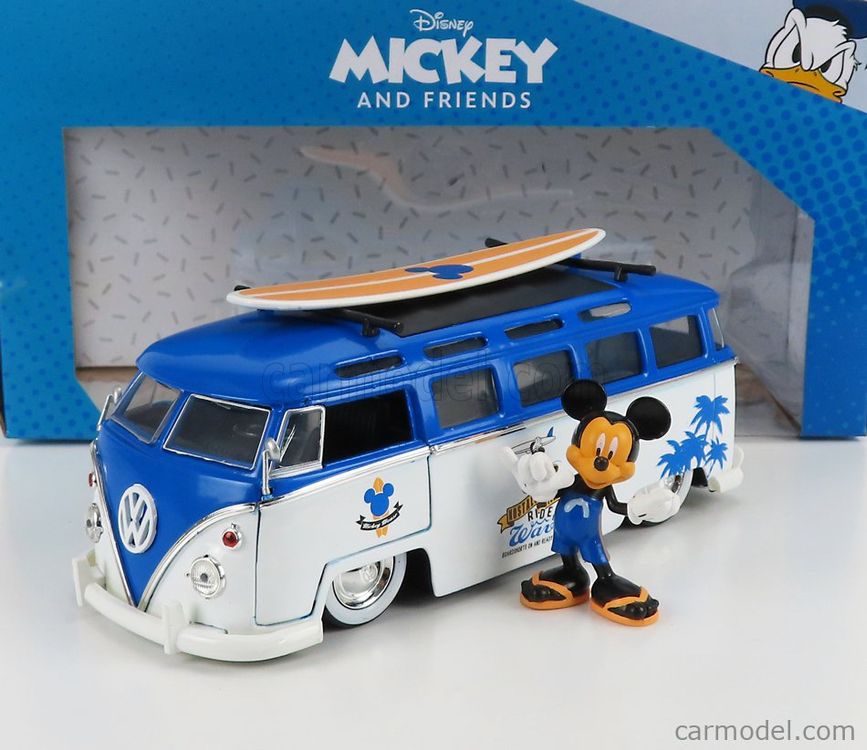 VW T1 SAMBA 1962 Mit TOPOLINO MICKEY MOUSE FIGURE 1/24 (Neu und ...