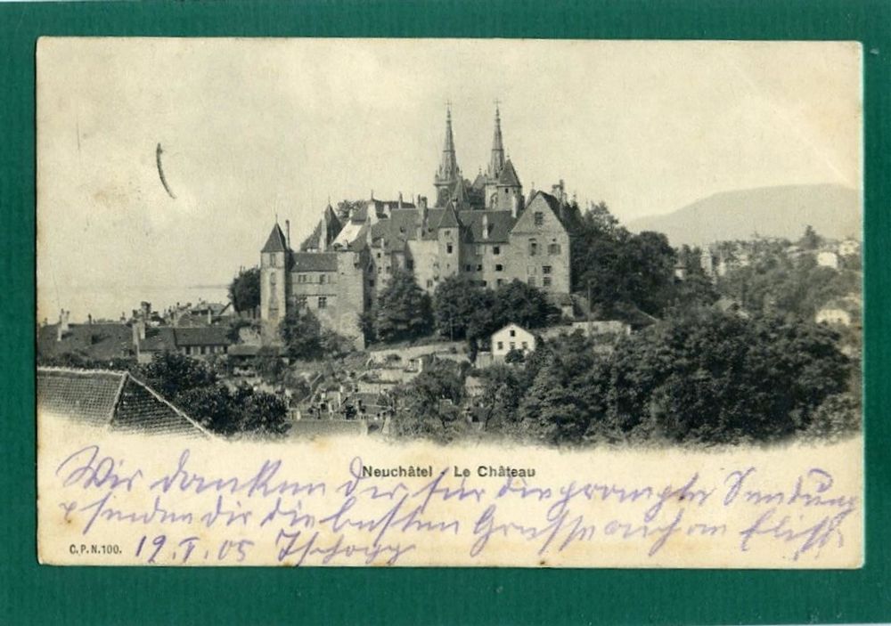 Neuchâtel - Le Chàteau, 1905 (Gebraucht) in Sargans für CHF 1 – mit Lieferung auf Ricardo kaufen