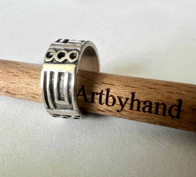 TRIBAL ART SILBER BAND RING 925 | Kaufen auf Ricardo