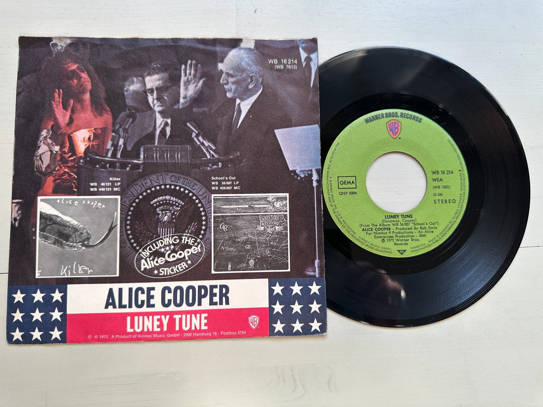 ALICE COOPER tolle Single Elected Kult Glam Hard Rock (Gebraucht) in ...