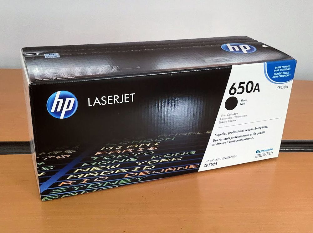 HP 650A Black Original LaserJet Toner Cartridge (Neu und ...