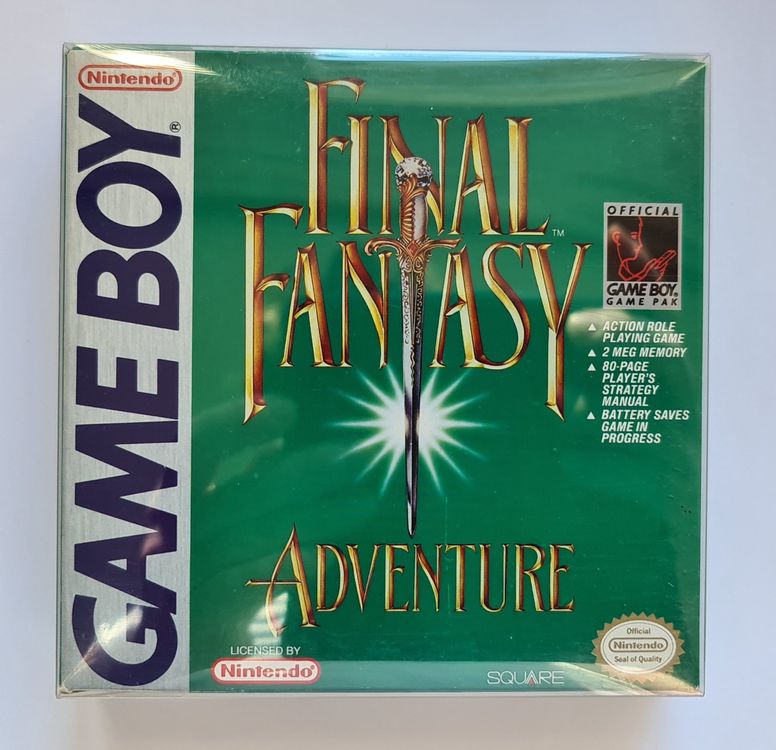 Final Fantasy Adventure (SQUARE🤩) OVP ⚔️Game Boy USA 👉 RAR (Gebraucht ...