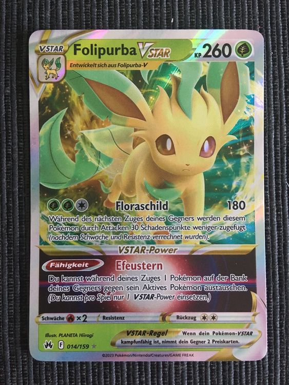 Pokemon Folipurba Vstar Zenit der Könige DE (Neu (gemäss Beschreibung ...