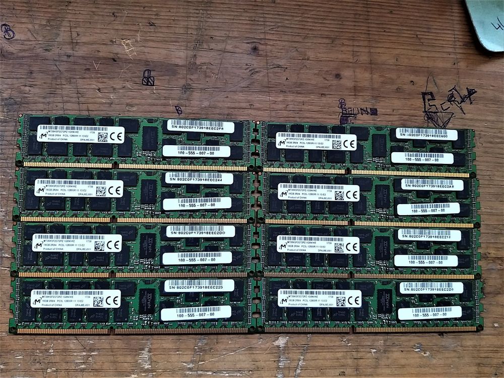 8 Server RAM DDR3 à 16GB Micron (Gebraucht) in Chur für CHF 19.75 – mit ...