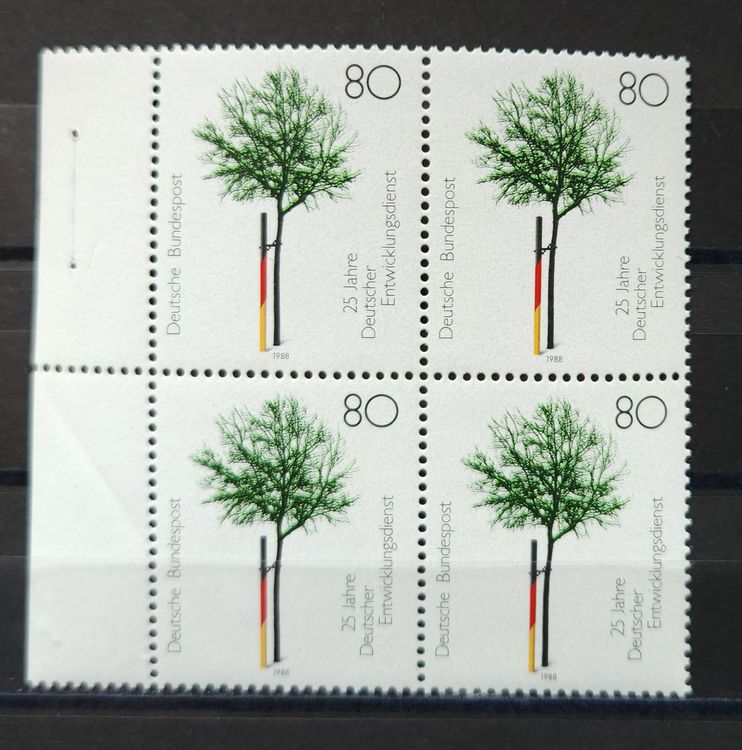 Deutschland-Mi 1373 ** Viererblock (18) (Neu und originalverpackt) in Hittnau für CHF 1 – mit ...