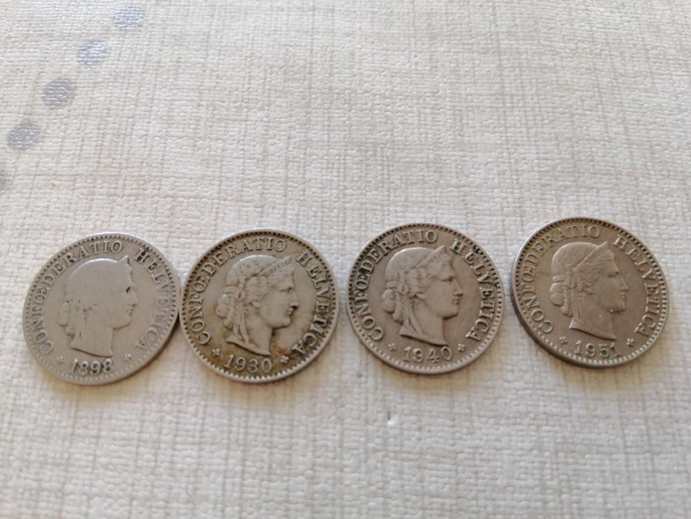 5Rp. 1898,1930,1940,1951 | Kaufen auf Ricardo