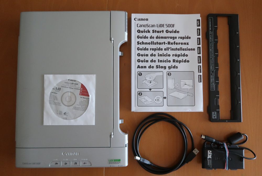 Canon Flachbettscanner CanoScan LiDE 500F mit Zubehör | Kaufen auf Ricardo