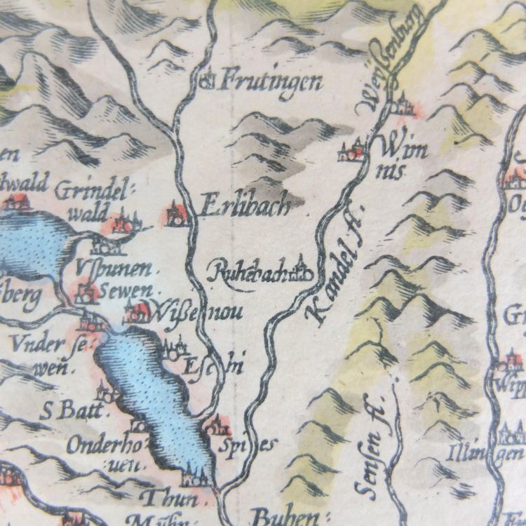 Antike Karte der Schweiz um 1600 (Gebraucht) in Basel für CHF 75 – nur ...