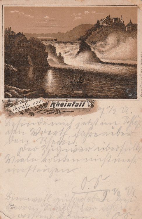 Rheinfall Litho (Gebraucht) in Rorschacherberg für CHF 4 – mit Lieferung auf Ricardo kaufen
