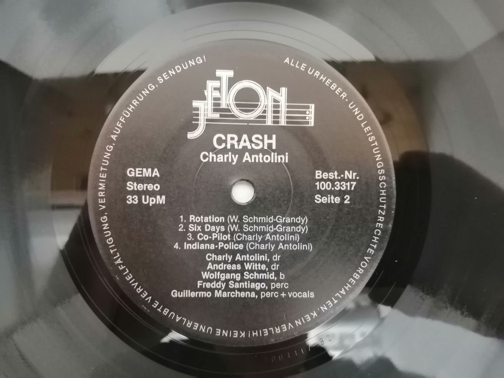 Charly Antolini – Crash (Vinyl-LP) (Gebraucht) in Esslingen für CHF 1 ...