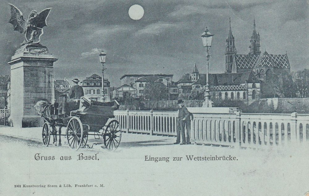 Basel - Eingang Wettsteinbrücke um 1899 (Gebraucht) in Niedergesteln für CHF 4.4 – mit Lieferung ...