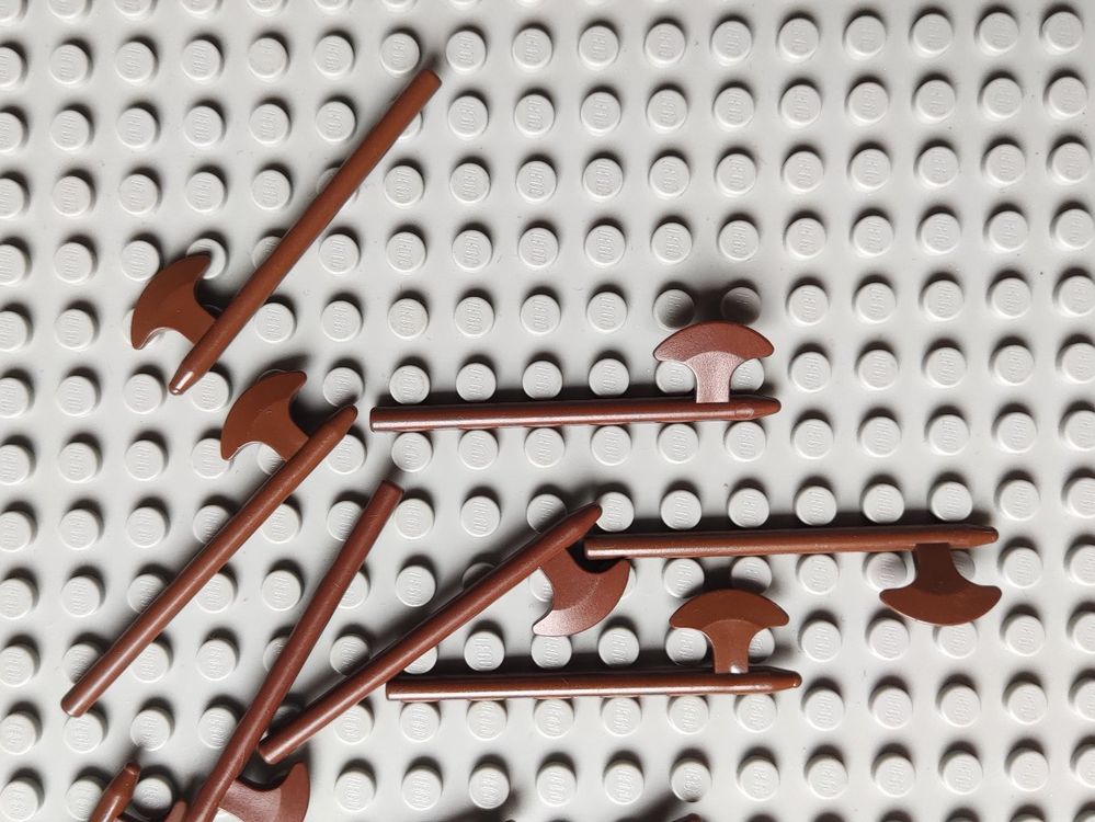 LEGO Castle - 10x Axt/Hellebarde - Axe brown - 3848 (Set 2) (Gebraucht ...