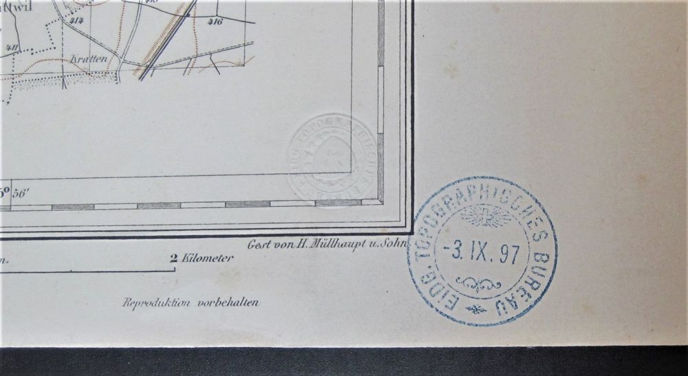 Siegfriedkarte 1:25'000 Blatt 38 Brugg | Kaufen auf Ricardo