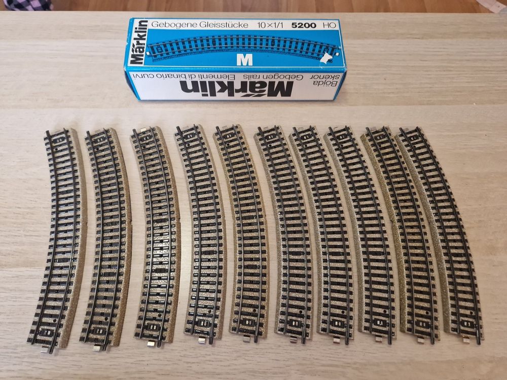 Märklin 10 x 5200 gebogenes gleis M H0 (1) | Kaufen auf Ricardo