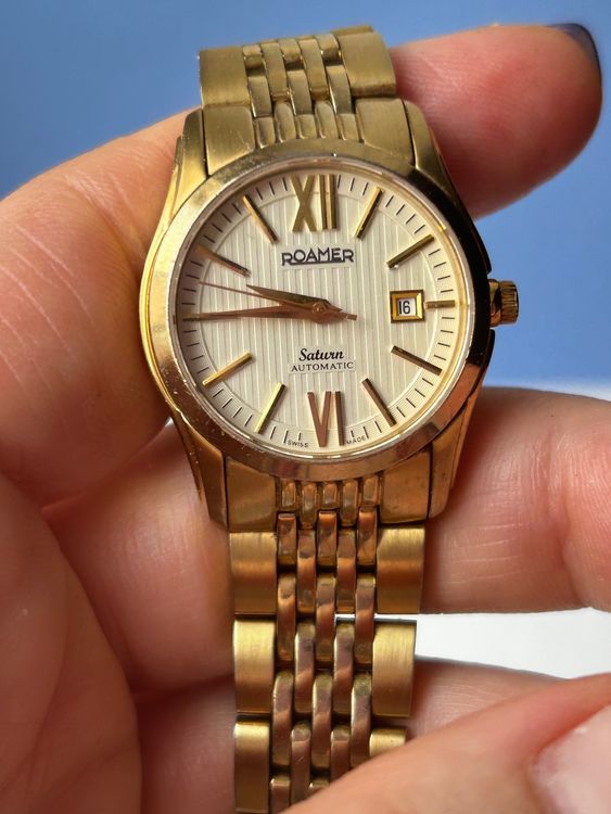 Roamer "Saturn" Automatik Damenuhr Gold Vintage (Gebraucht) in ...