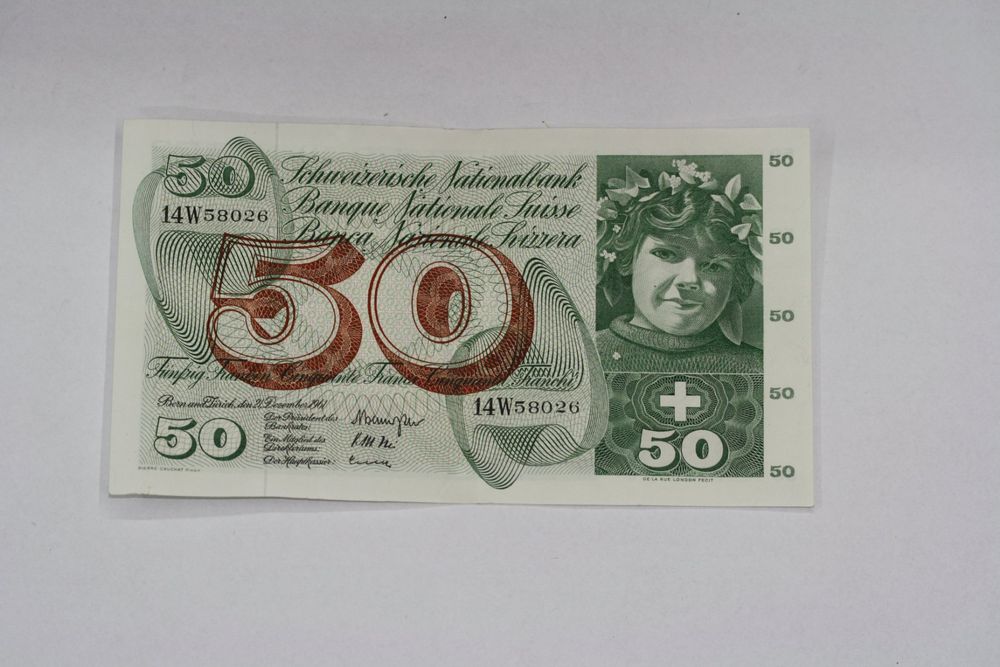 50 Franken Note 1961, guter Zustand | Kaufen auf Ricardo