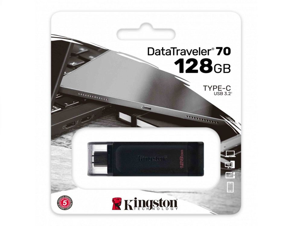 Kingston USB-C-Stick DataTraveler 70 128 GB (Neu und originalverpackt ...