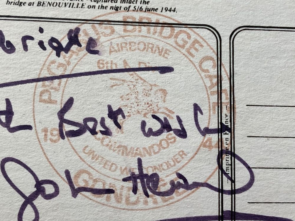 Major John Howard , mit abgestürzter Flugzeug, Signatur | Kaufen auf ...