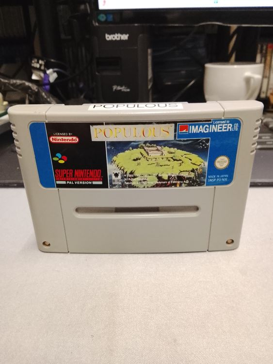 Super Nintendo - Populous - Top Zustand - SNES Game 🎮 (Gebraucht) in ...