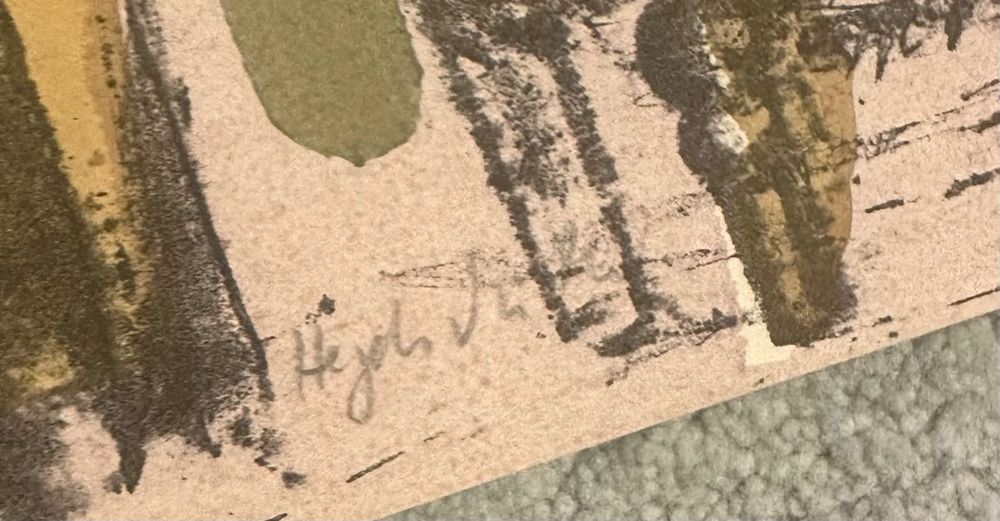 Max Hegetschweiler (1902-1995) Litho Handsig (Gebraucht) in Hochdorf für CHF 5 – nur Abholung ...