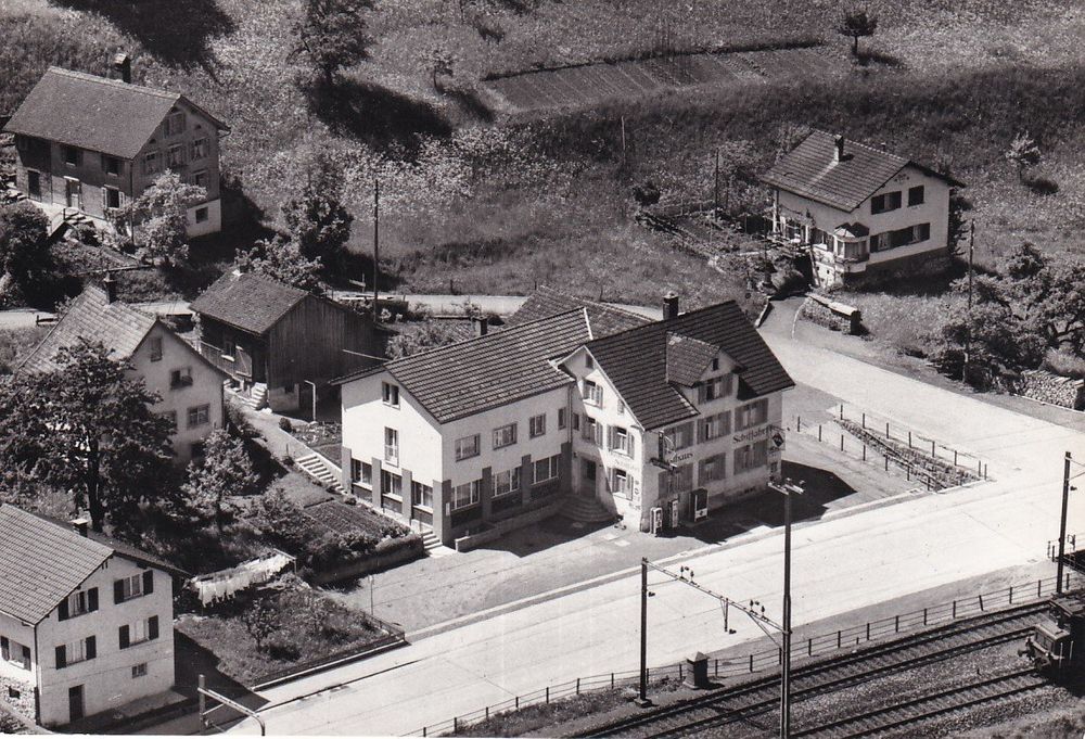 Mols SG - Hôtel "SCHIFFAHRT" am Walensee / Flugaufnahme | Kaufen auf ...