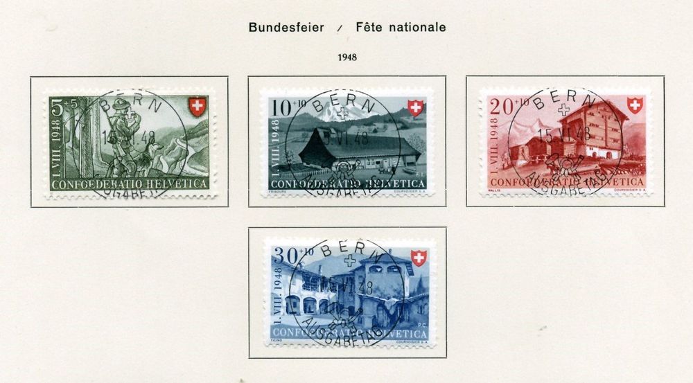 PRO PATRIA ERSTTAG VOLL LUXUS 1948 - FR. 175.- (Gebraucht) in Sarmenstorf für CHF 72 – mit ...