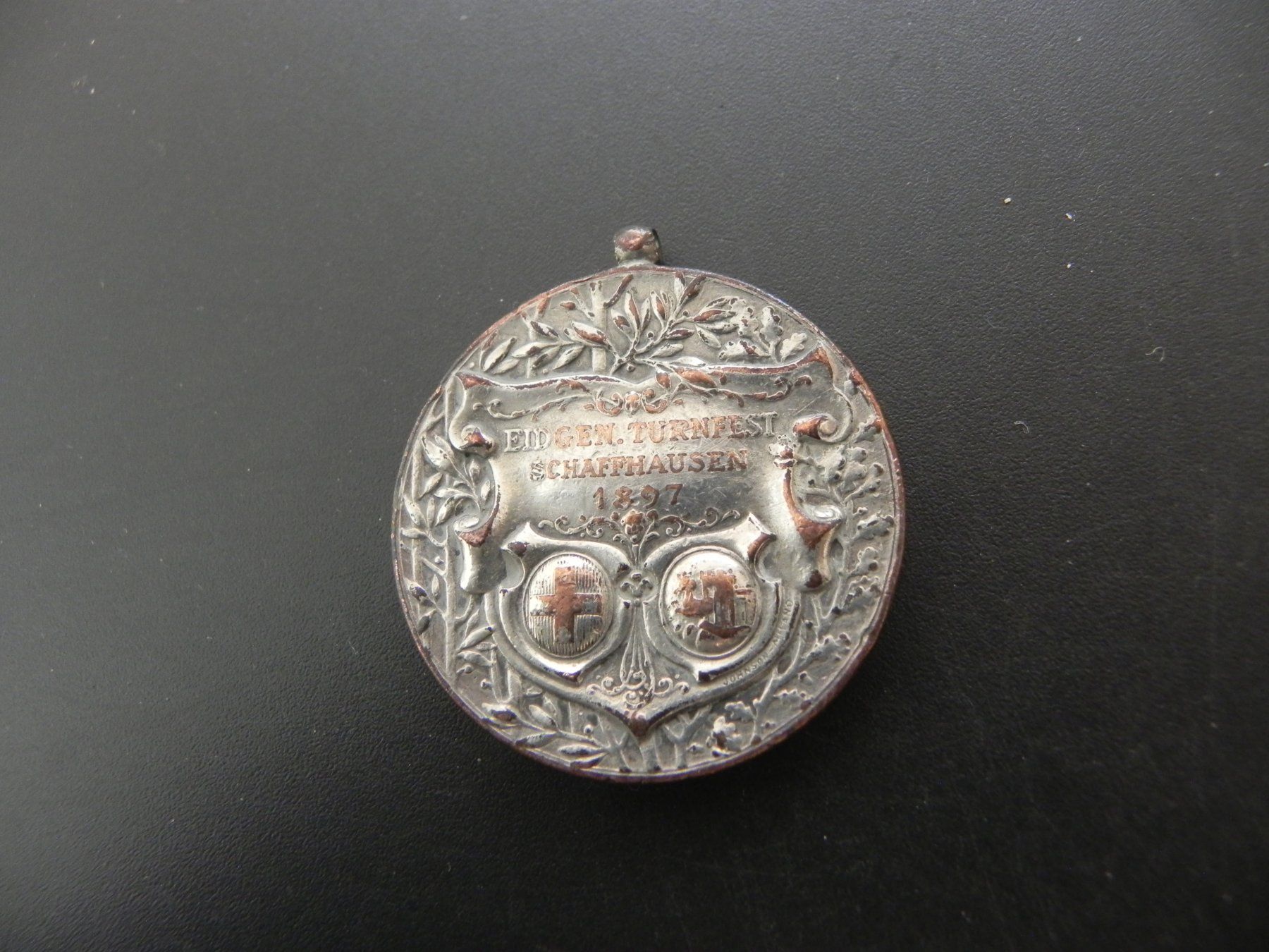 Medaille Eidgenössisches Turnfest Schaffhausen 1897 (Gebraucht) in Biel ...