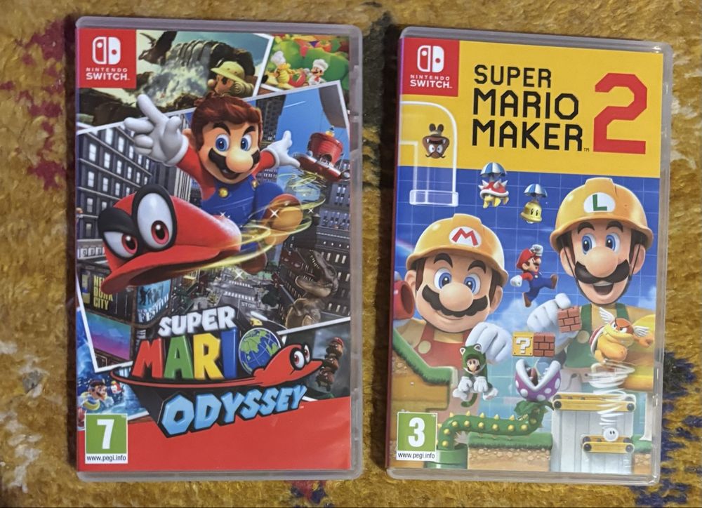 Lot Nintendo Switch – Mario Odyssey + Super Mario Maker 2 (D'occasion ...