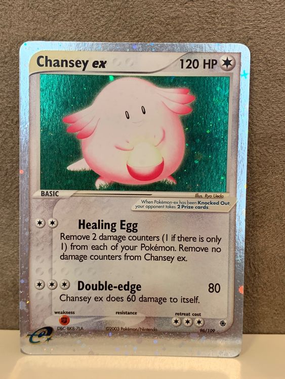 Chansey ex Holo ENG EX Ruby & Sapphire Pokemon 96/109 (Gebraucht) in ...