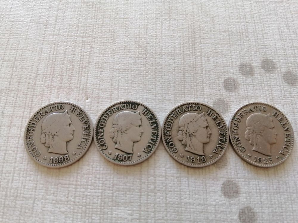 5Rp. 1898,1907,1919,1925 | Kaufen auf Ricardo