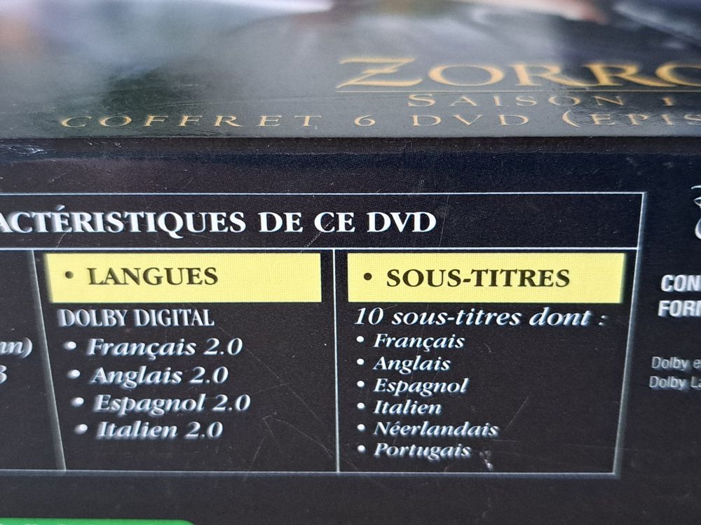 IMPORT-DVD: Walt Disney ZORRO, Saison 1 mit 6 Discs (Neu (gemäss ...