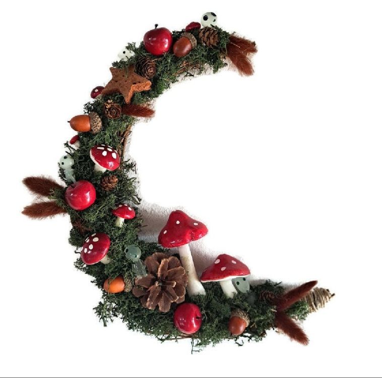 Herbst Tür Deko Kranz Pilze Wald 🍄🍁🍂 Handgemacht (Neu (gemäss Beschreibung)) in Nussbaumen AG ...