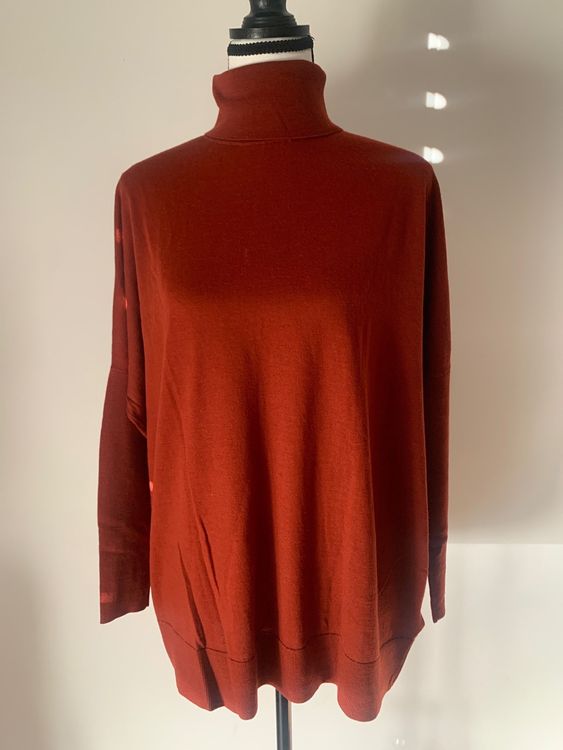 COS feiner Rollkragenpullover Gr. S oversize rost, Wolle (Neu (gemäss ...