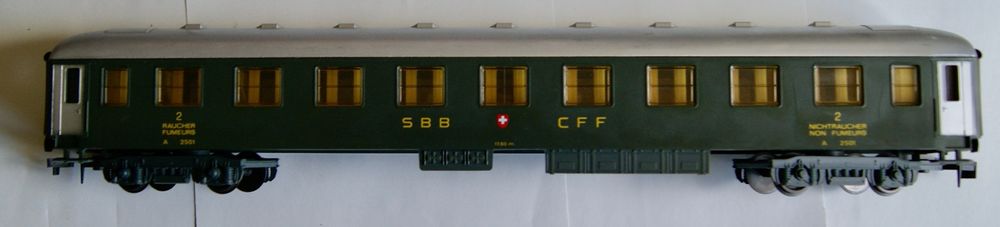 Wagon LIMA, SBB CFF, 2e classe, A 2501, échelle O | Acheter sur Ricardo