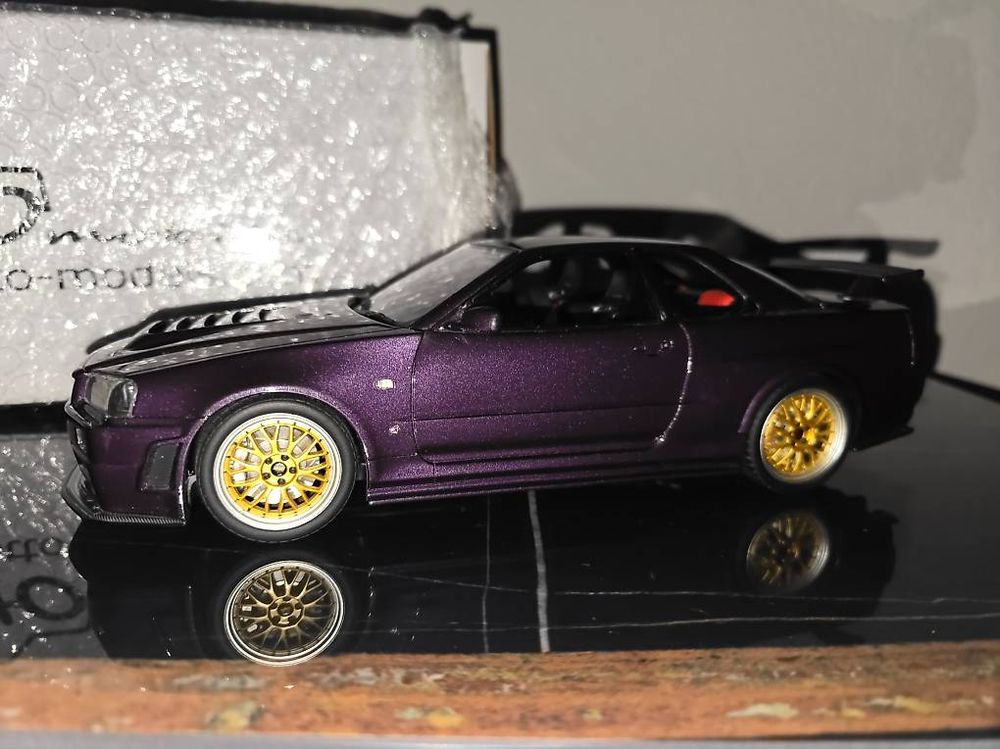 Nissan Skyline GT-R Z-Tune (R34) Midnight Purple 1:18 OT811 (Neu und ...