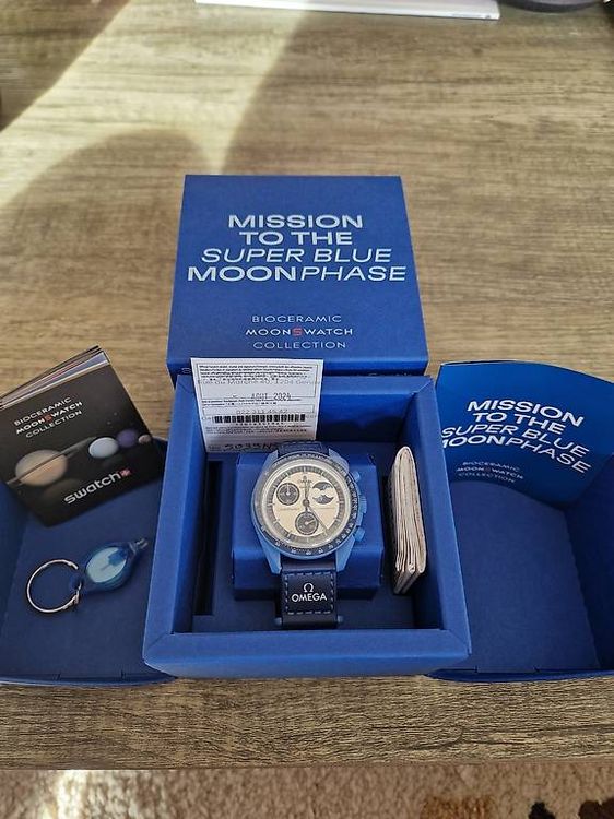 SwatchxOmega LIMITED / Mission to the Super Blue Moonphase (Neu und originalverpackt) in Grand ...