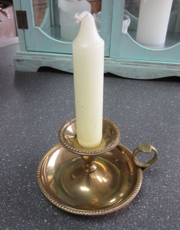 Retro Kammerleuchter, Kammerkerzenständer aus Messing | Kaufen auf Ricardo