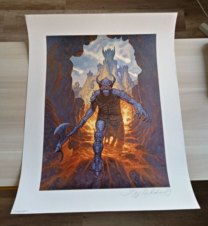 Original signiert Fantasy Poster Tim Hildebrandt 1980 LOTR (Gebraucht ...