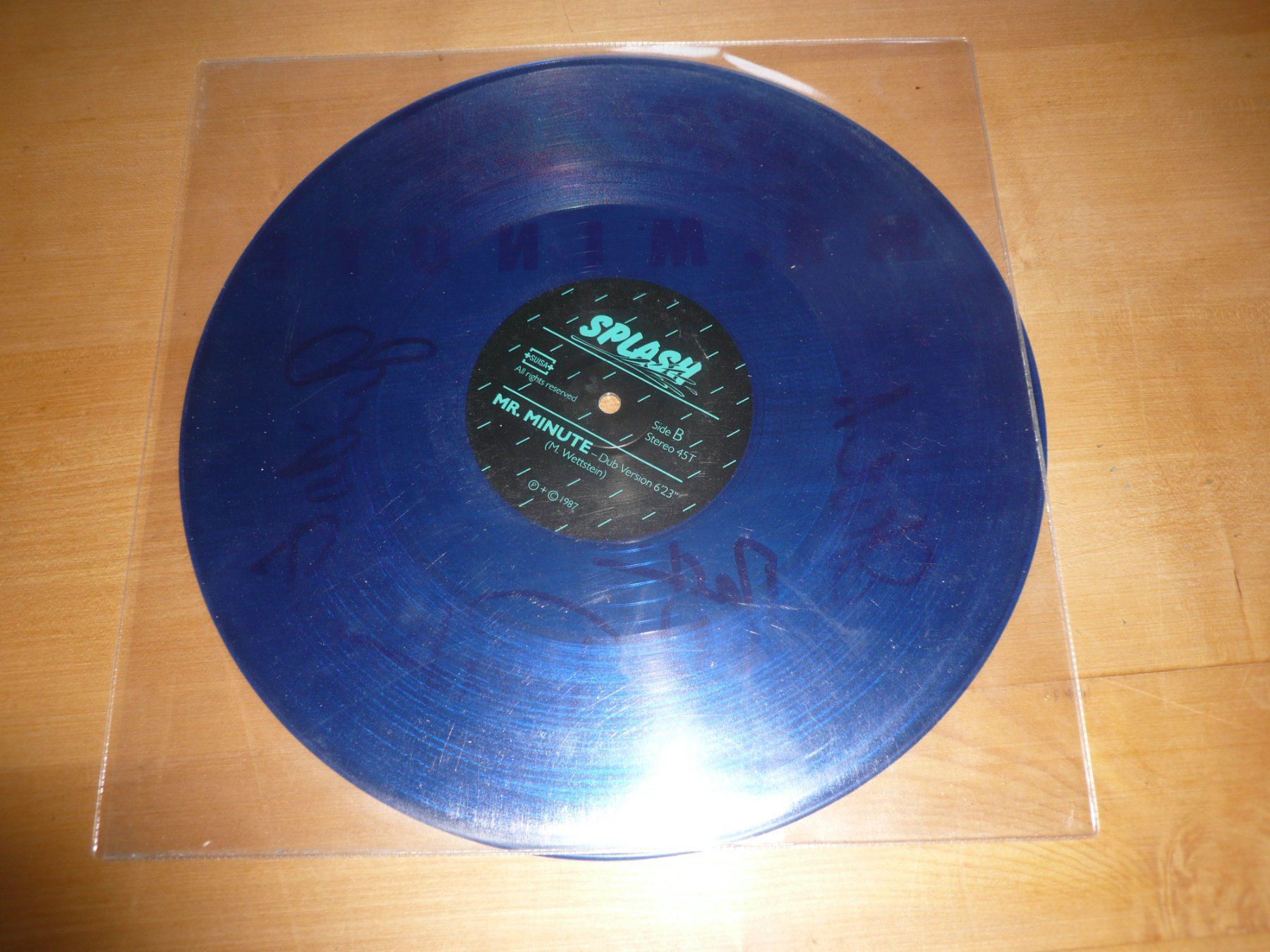 SPLASH Mr. Minute - SIGNIERT - Dark Blue Vinyl - CH 1987 (Gebraucht) in ...