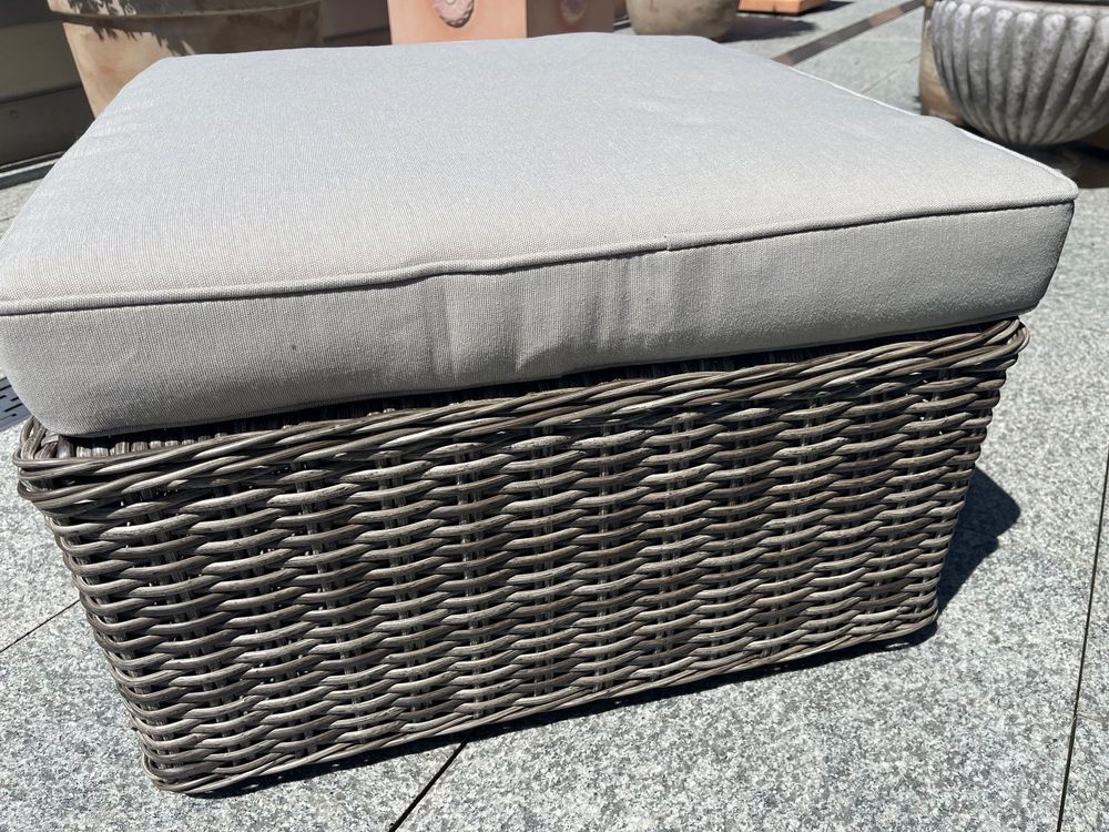 Rattan Lounge (Hocker) | Kaufen auf Ricardo