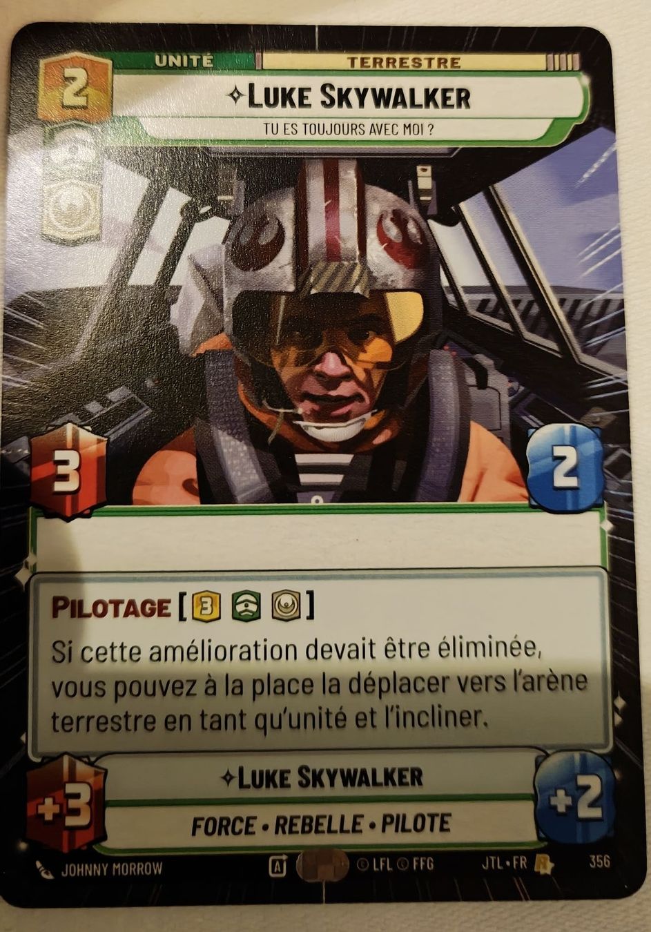 Carte Star Wars Destiny - Luke Skywalker Rare - Pilote (Neuf (Voir ...