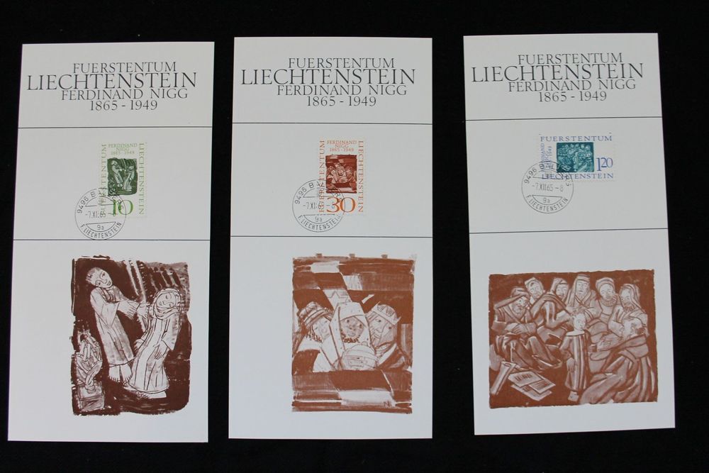 Postkarten / Briefmarken FERDINAND NIGG (Gebraucht) in Schaan für CHF 1 ...