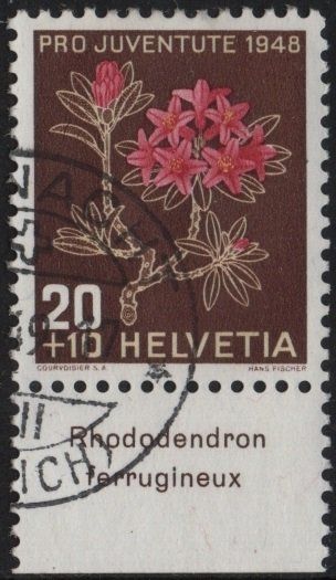 20 Rp. Rostbl. Fingerhut mit TAB (Rhododendron ferrugineux) (Gebraucht) in Eglisau für CHF 2.8 ...