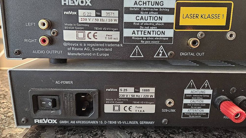 Revox Amp & CD Player (S22&S25) (Gebraucht) in Schwarzenberg LU für CHF ...