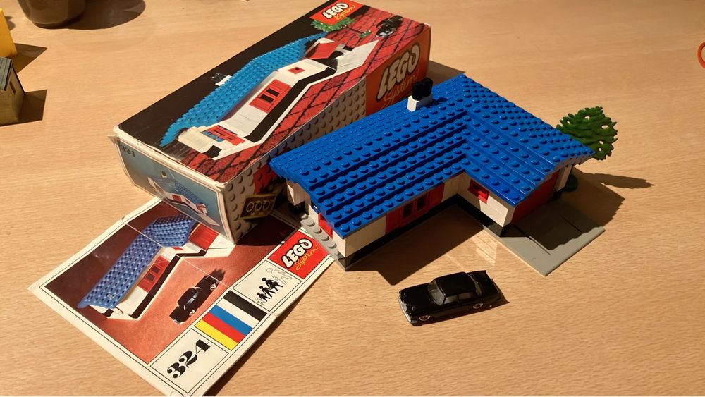 Vintage LEGO Haus 324 mit Originalverpackung & Bauplan (Gebraucht) in ...