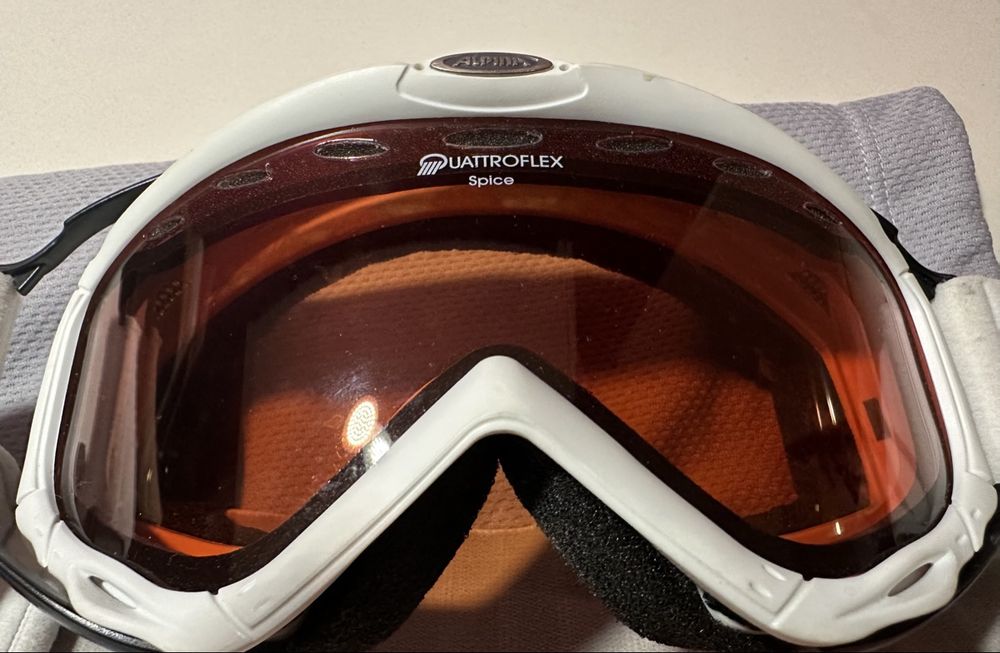 Alpina Skibrille Quattroflex Spice weiss | Kaufen auf Ricardo
